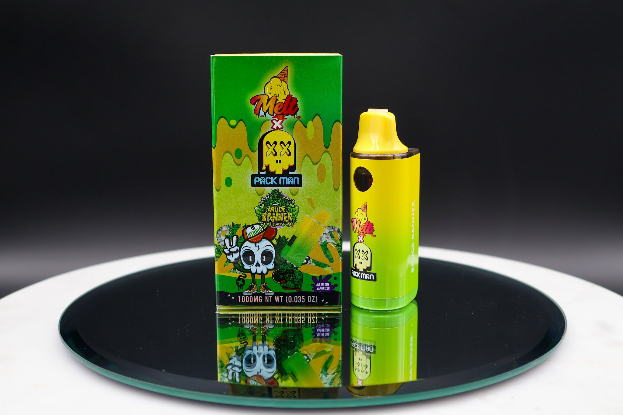 Pack Man THC-JD Bruce Banner 1 ml – Hybrid Vape